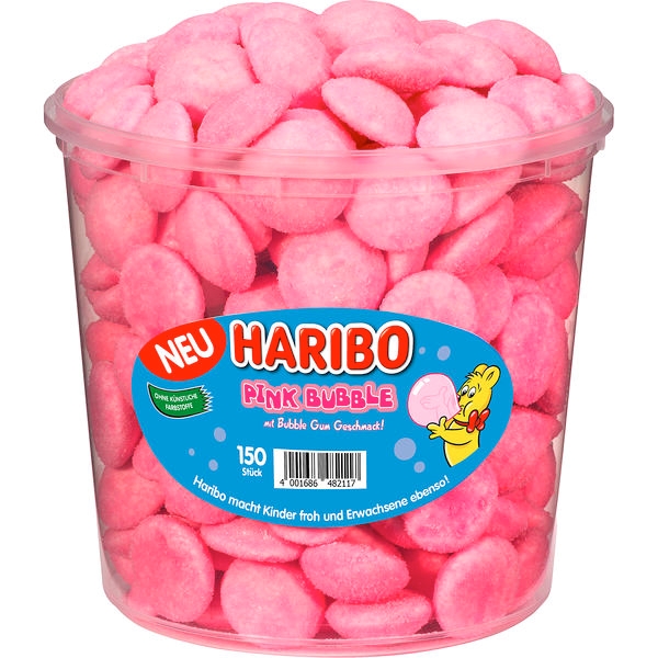 Haribo Pink Bubble 1050 g. | Slikposen.dk